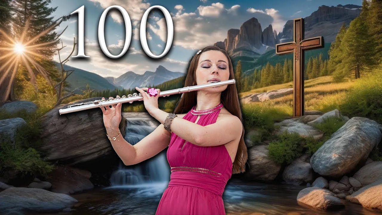 100 Most Beautiful Flute and Piano Hymns 😌 Heavenly Music Collection ...