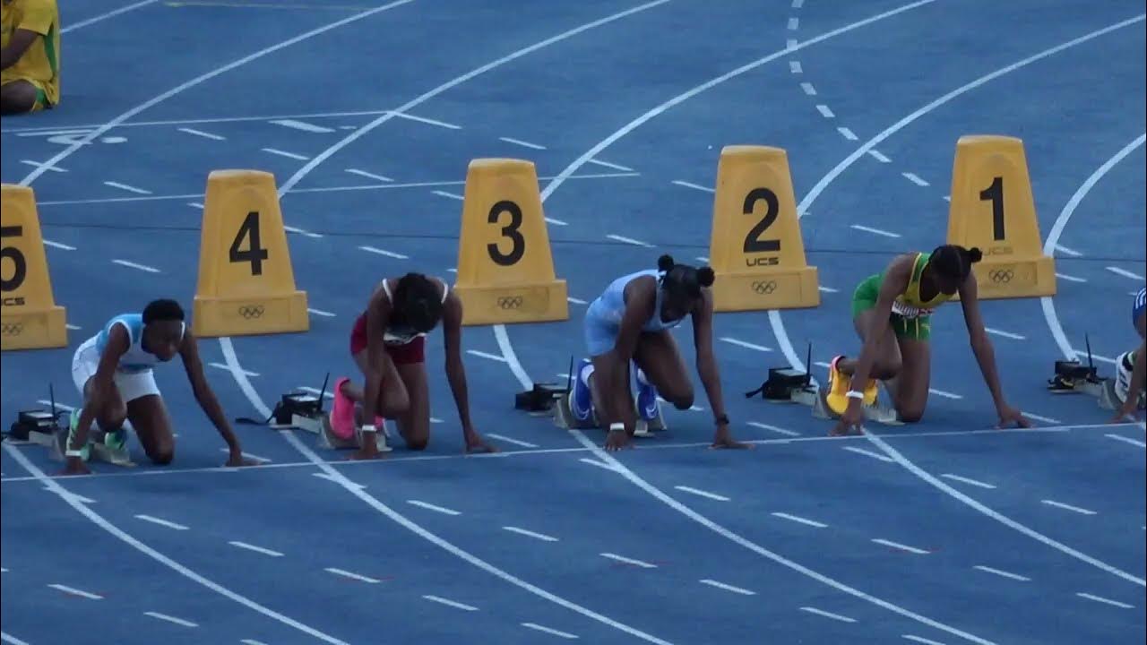 Jamaica Carifta Trials 2024 Girls 100m Under 20 Final - YouTube