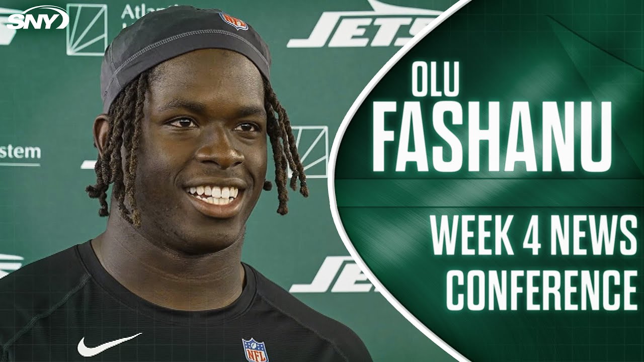 Olu Fashanu happy to learn from Jets' veteran offensive linemen | SNY ...