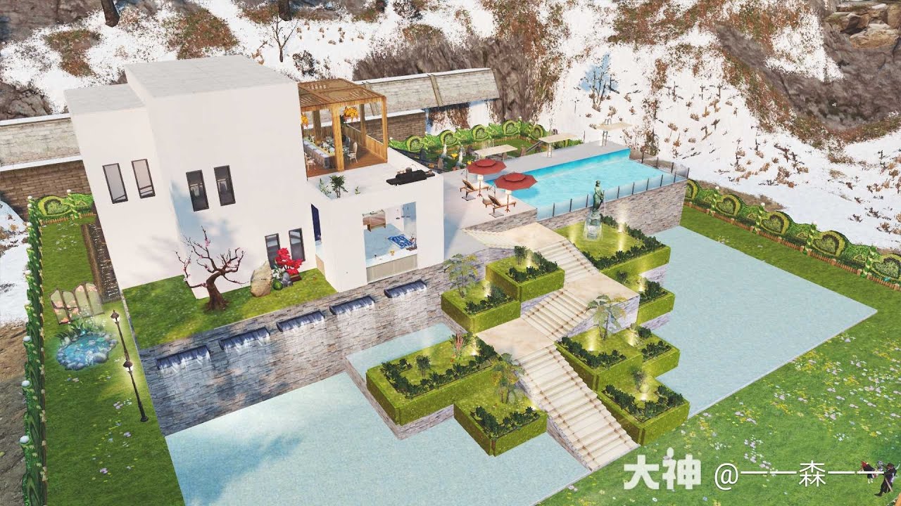 LifeAfter Double Manor Design - Simple House basic structure - YouTube