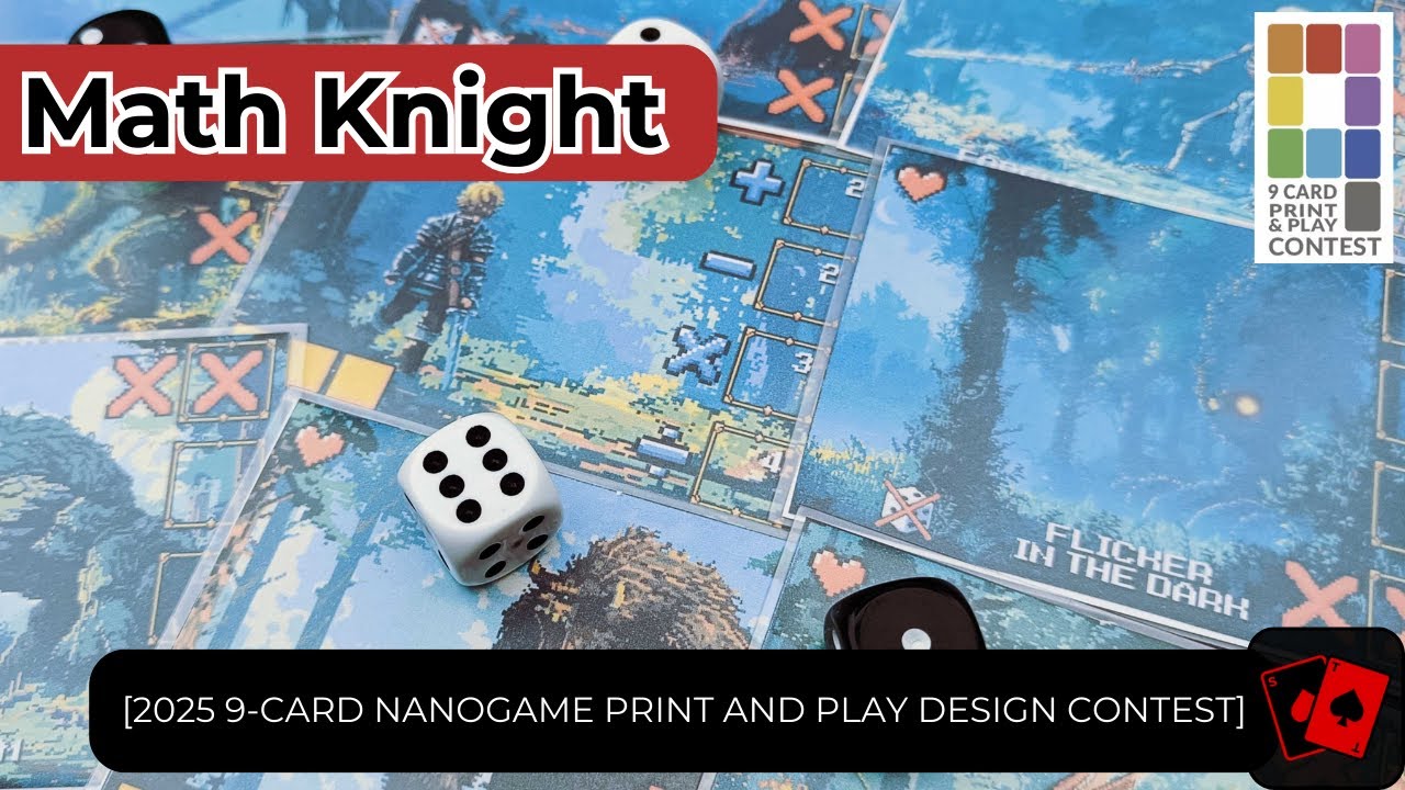 Playthrough | Math Knight (2025 9-Card Nanogame Print and Play Design ...