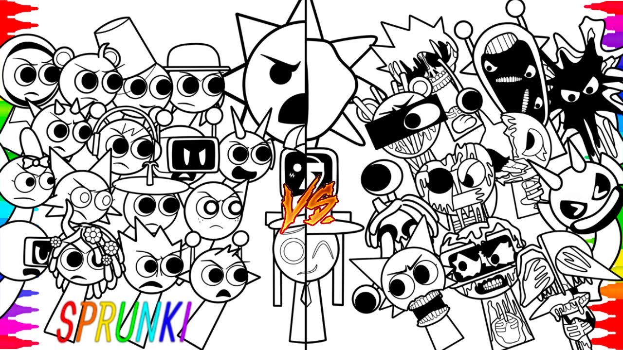 Incredibox Sprunki New Big Coloring Pages | How to Color All Original ...