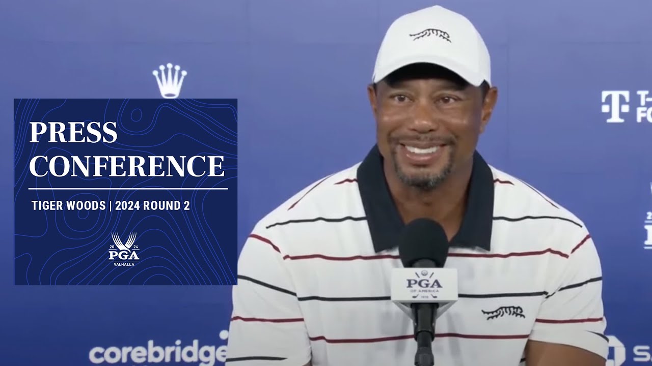 Tiger Woods Press Conference | 2024 PGA Championship Round 2 - YouTube
