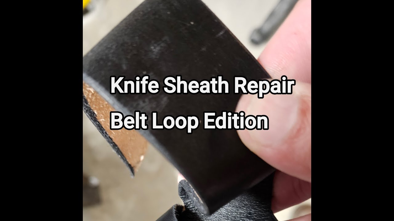 Sheath Repair - belt loop - YouTube