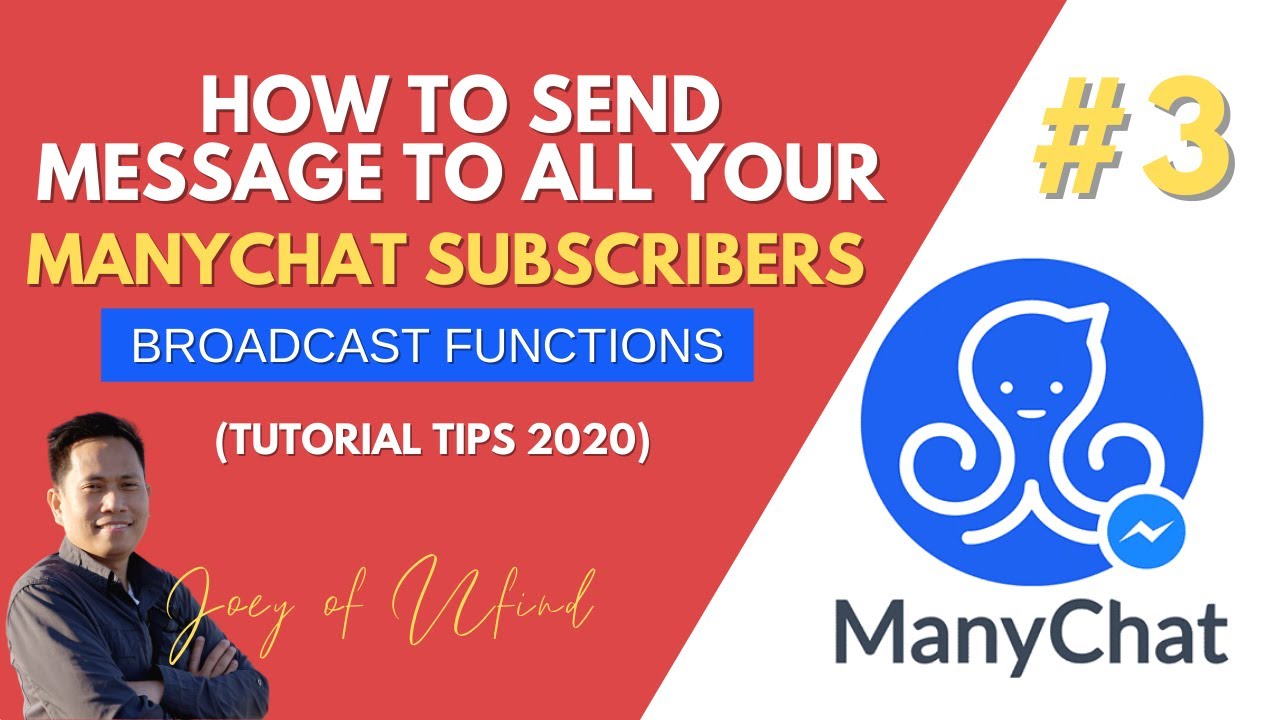 How to send Messages to your ManyChat Subscribers - YouTube
