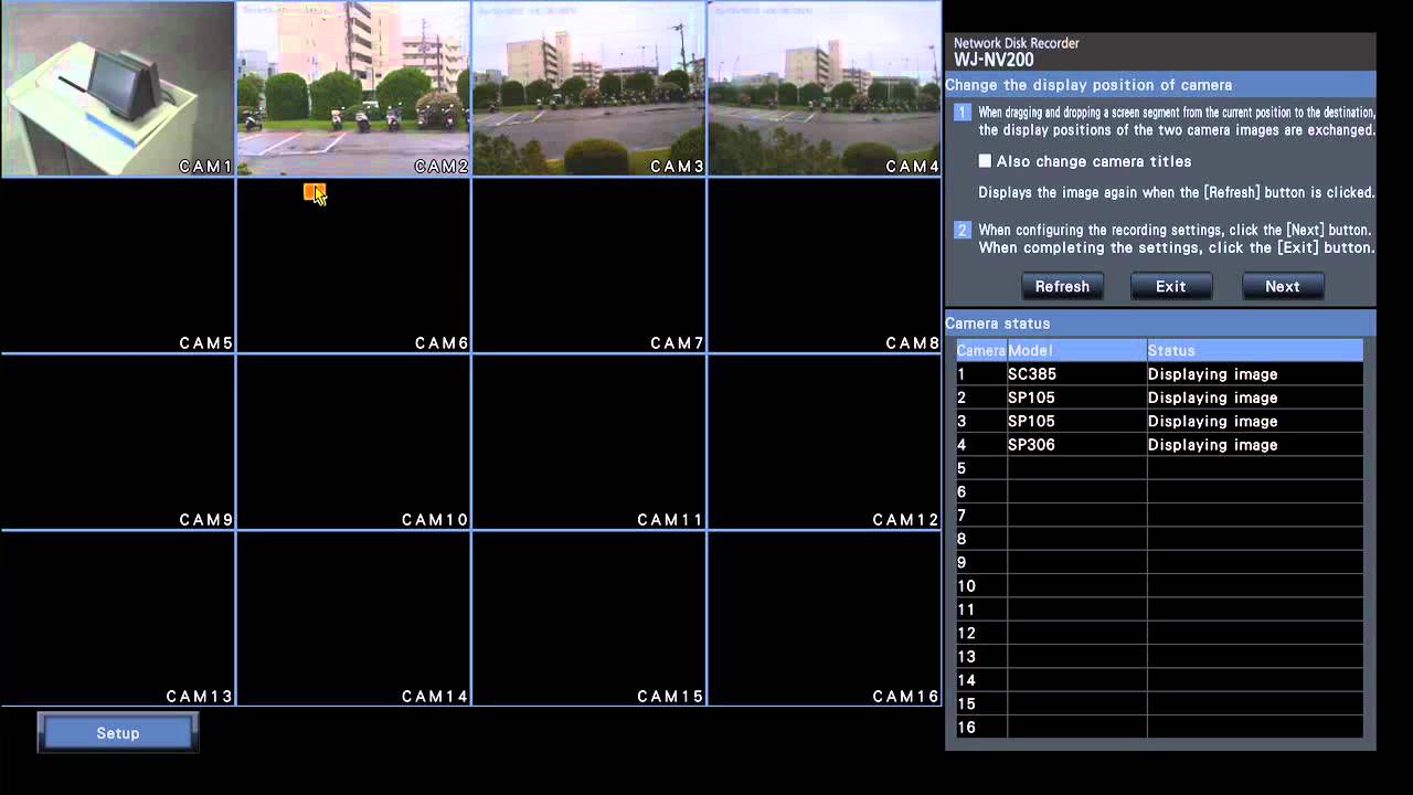 WJ-NV200 NVR GUI - YouTube