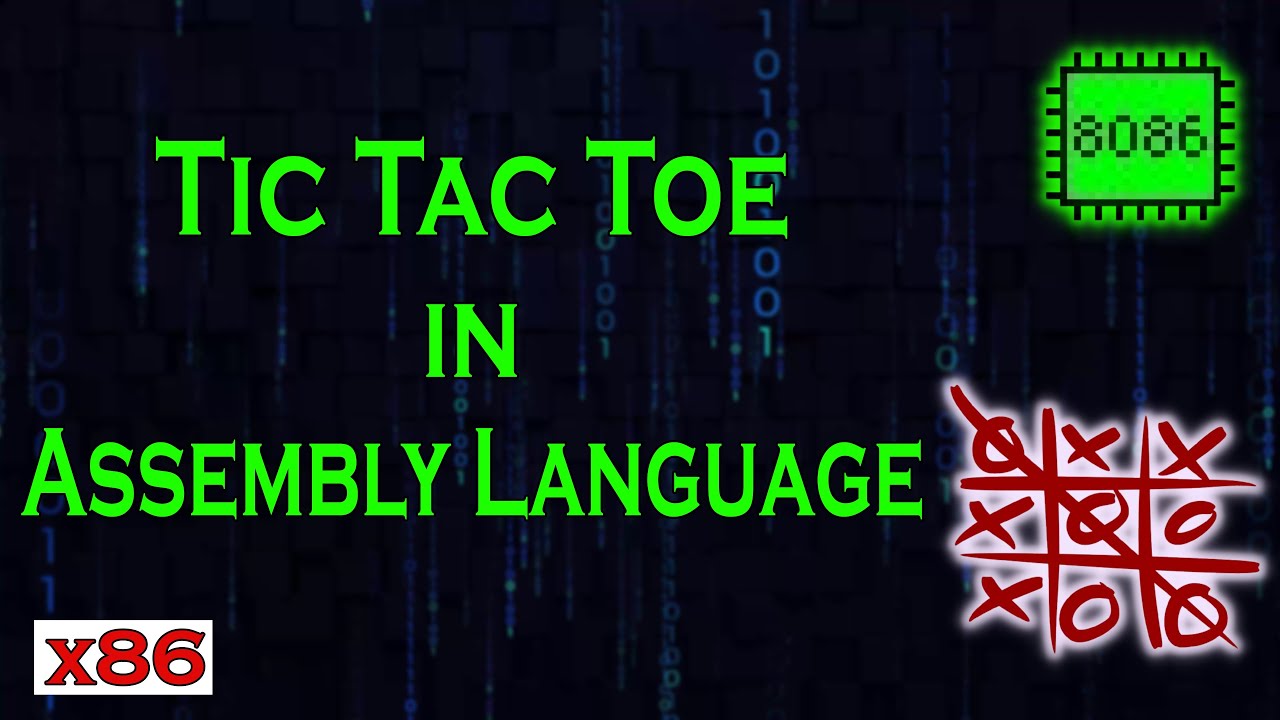 Tic Tac Toe in Assembly Language | emu x8086 | - YouTube