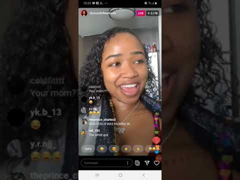 Dymondsflawlesss express her feelings on Instagram live