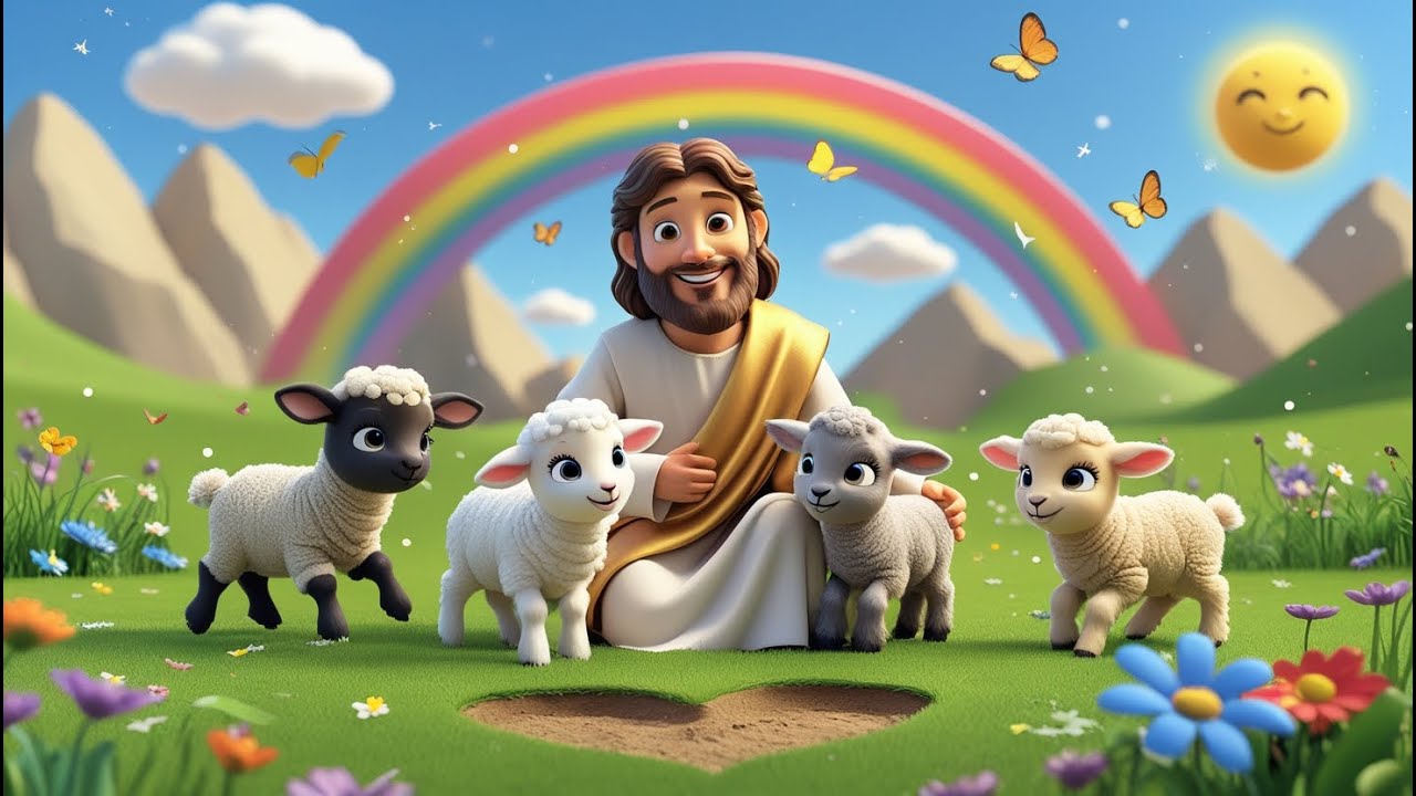 Los Corderitos de Jesús🐏 - Canción Infantil🎶🌈 - YouTube