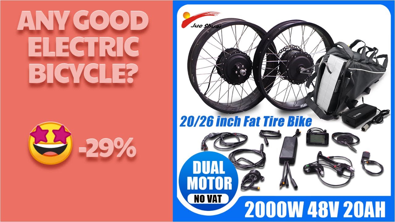 🔥 [ ON SALE ] 48V 2000W DUAL MOTOR ELECTRIC BIKE CONVERSION KIT WITH ...