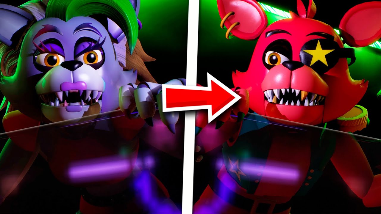 BUG! Roxy TURNED INTO Foxy! (FNaF - Security Breach) - YouTube