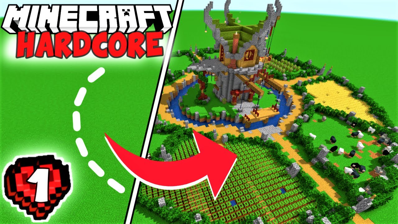 A PERFECT start in Minecraft Hardcore! - EP1 - YouTube