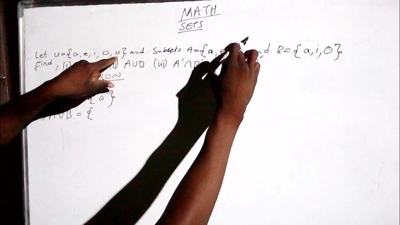 SETS, intersection, union and complement of sets. MATH - YouTube