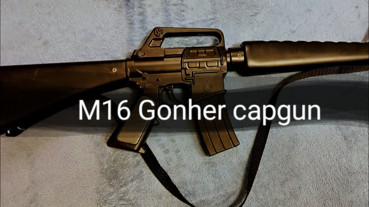 fake Gun review #2 ( M16 Cap blaster ) - YouTube