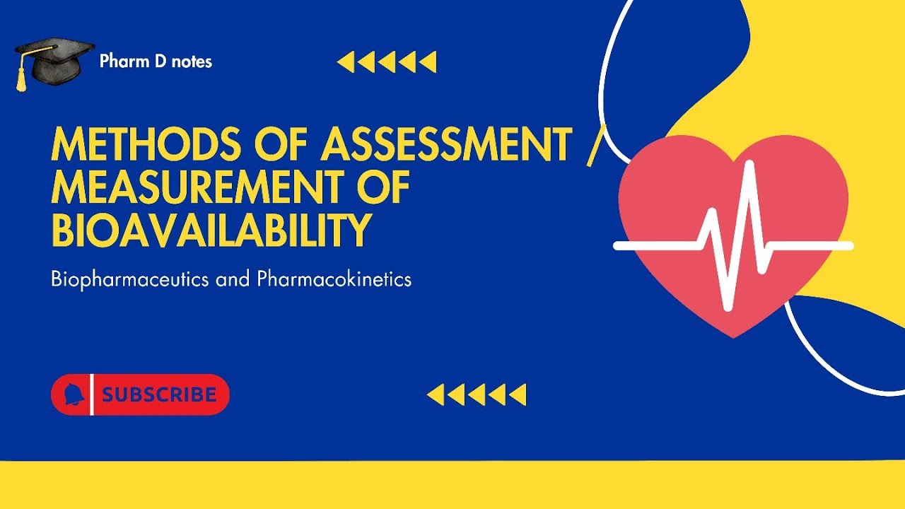 Methods of Measuring Bioavailability | Biopharmaceutics ...