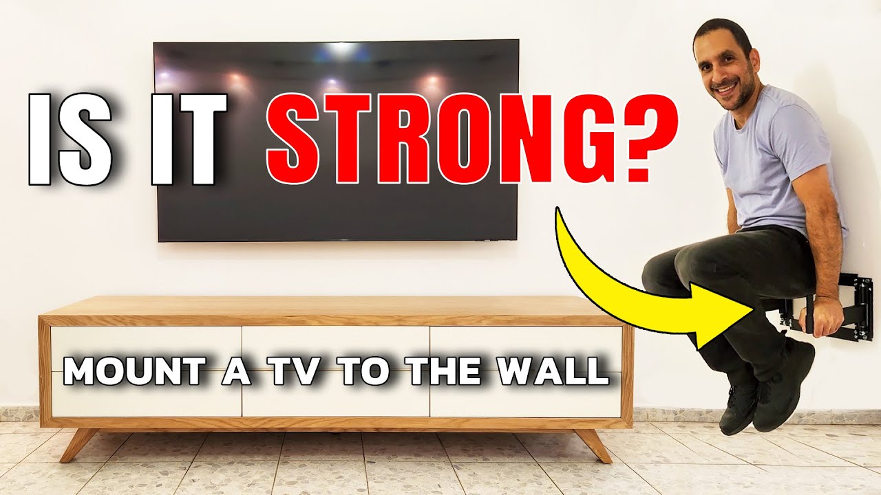 The BEST TEST for TV Mount Installation Strength! 💪🏻😉 [Barkan BM464L ...