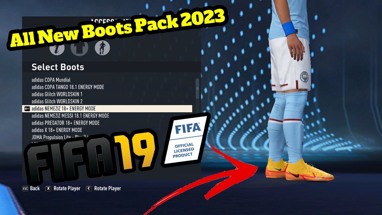 FIFA 19 Mod FIFA 23 | New Boots Pack 2023 | All New Boots Mod Update ...