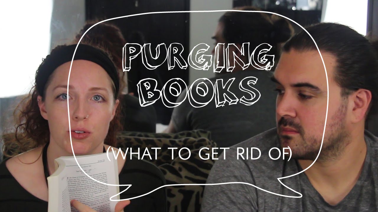 MINIMALISM: PURGING BOOKS - HOW WE DECIDED WHAT TO KEEP - YouTube