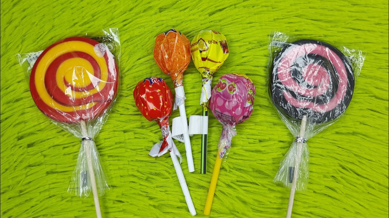 Satisfying Video | Lollipops and Sweets ASMR Opening - Yummy Rainbow ...
