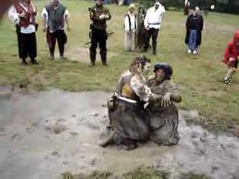 Medieval Mud Wrestling! - YouTube