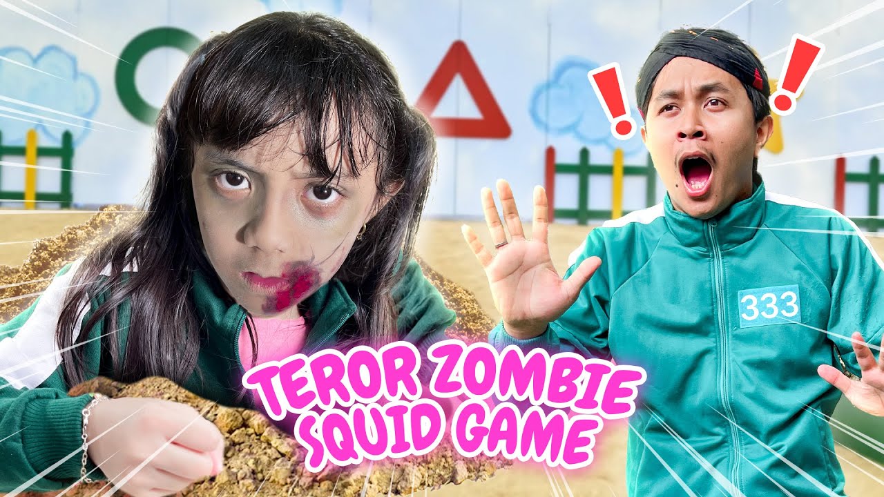 SAMANTHA KABUR DARI KEJARAN ZOMBIE SQUID GAME SERAM 😱 TEROR ZOMBIE ...