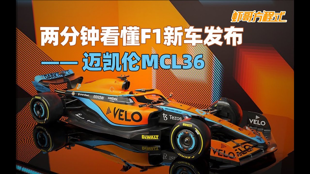 两分钟看懂F1新车发布——迈凯伦MCL36 Understand the launch of McLaren's new car ...