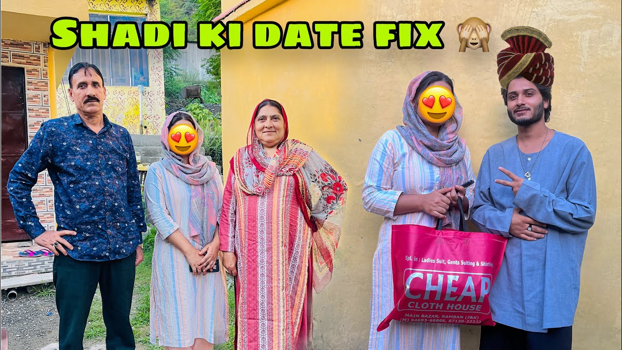Finally Shadi Ki Date Fix Hogyi 😍🙈 - YouTube