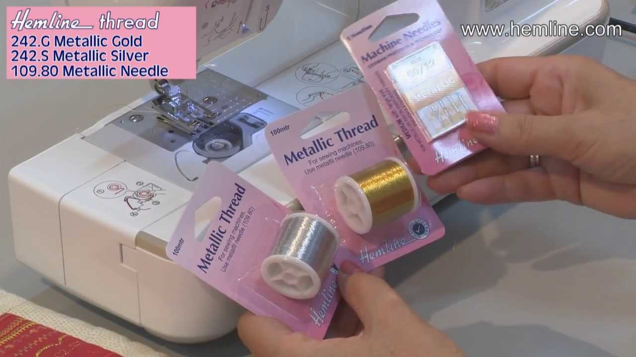 Metallic Threads by Hemline - YouTube