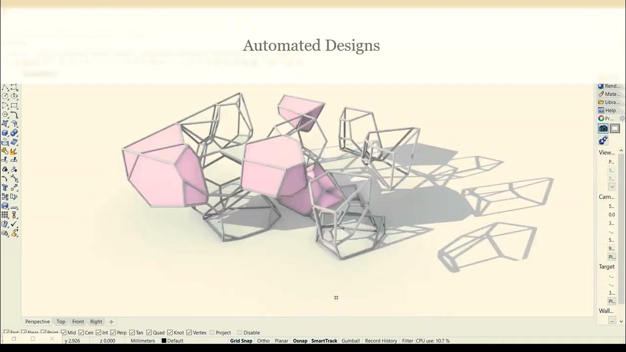Grasshopper VORONOI MESH, Algorithm, OPTIMIZATION, RHINO, Innovative Architectural Form ...