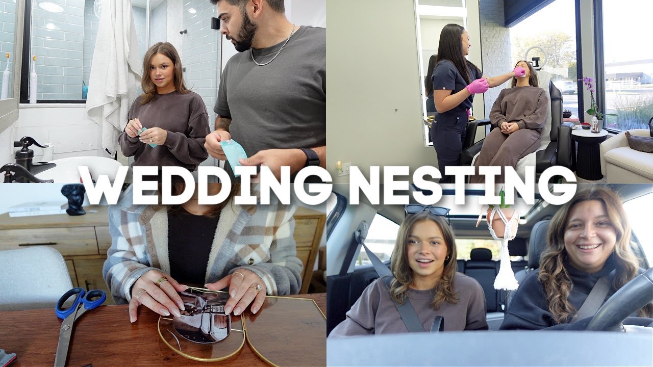 WEDDING NESTING VLOG: organizing, getting a lip flip & checking off the ...