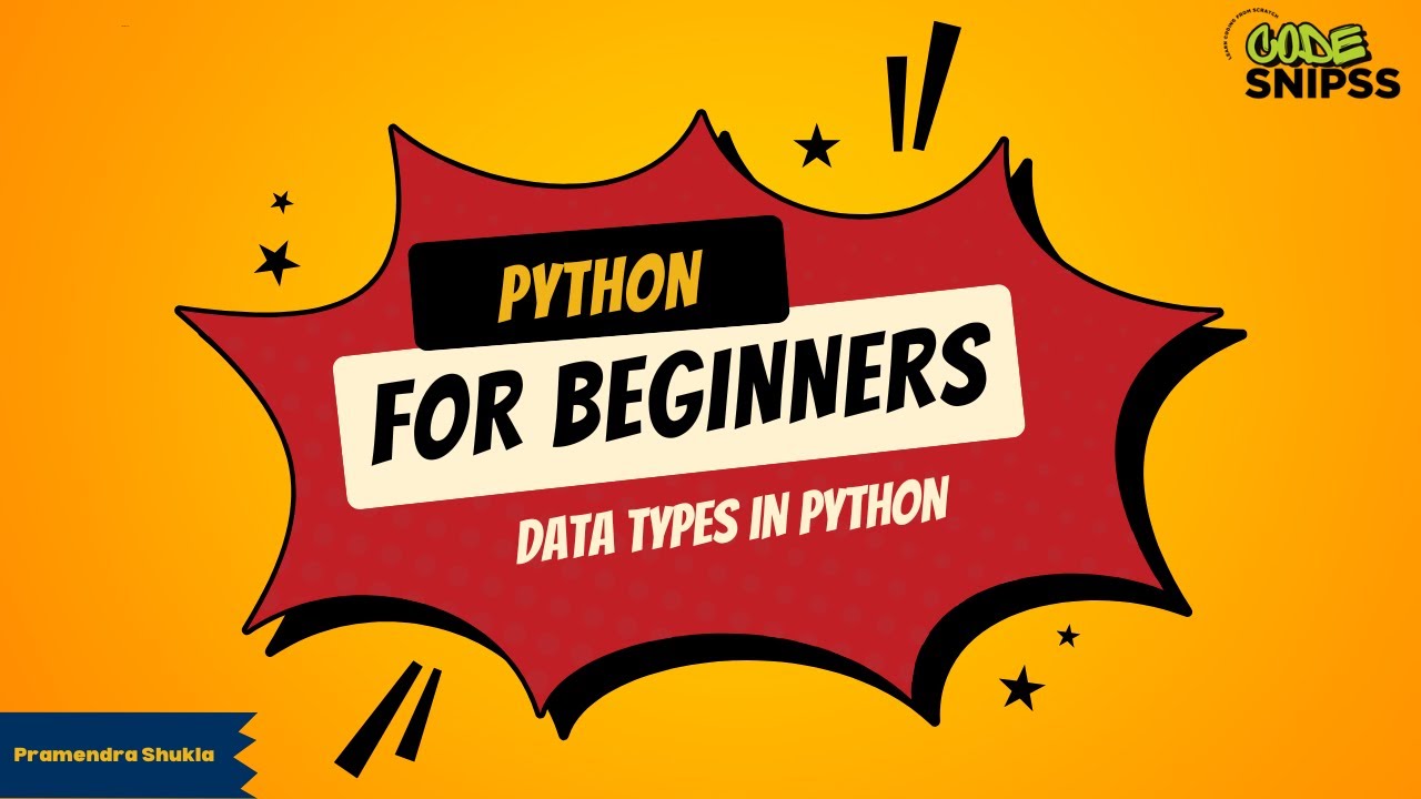 #7 Python for Beginners | Data Types in Python | Overview of Operators ...