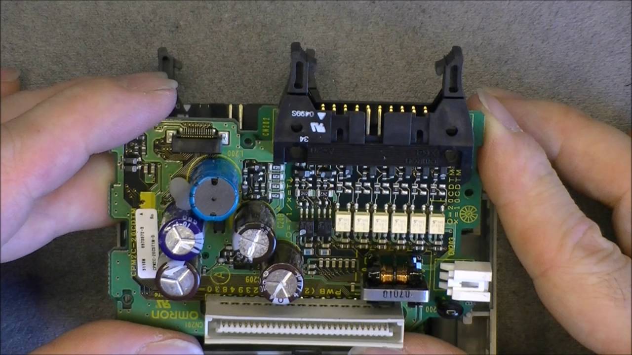 Omron programmable controller teardown - YouTube