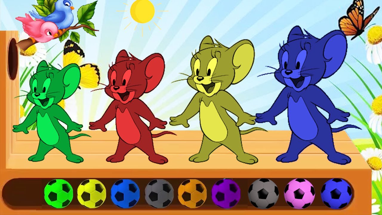 Learn Colors with Colorful Micky Mouse, Cloloured Ball And Wooden ...