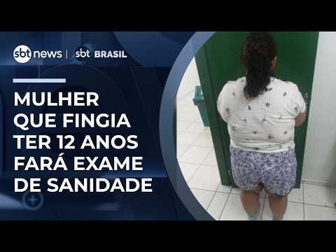 Defesa de mulher que se passou por adolescente de 12 anos pede exame mental | #SBTBrasil