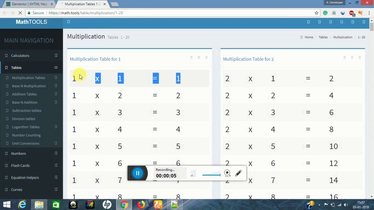 XHTML Tutorial Series For Beginners Part 14 - Tables - YouTube