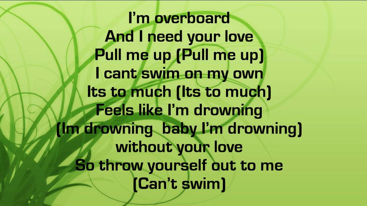 Overboard Justin Bieber ft. Jessica Jarell Lyrics on Screen - YouTube