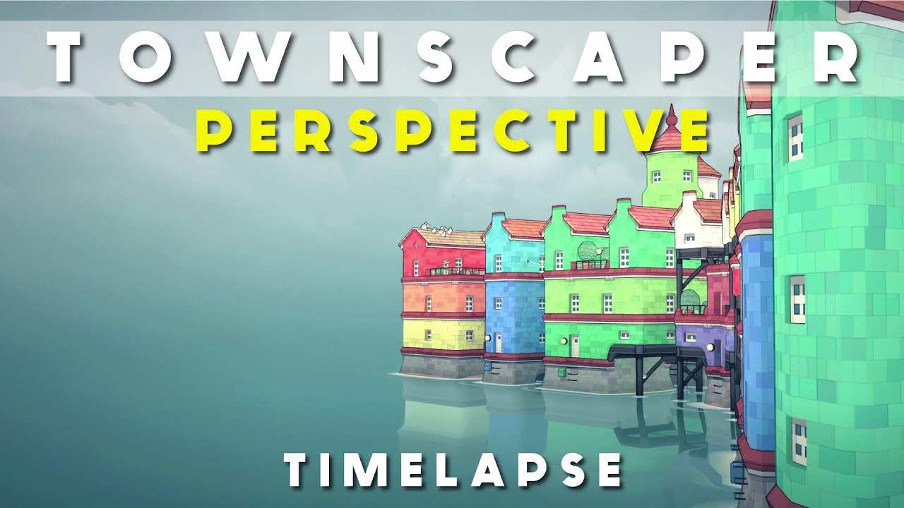 Townscaper: Perspective (timelapse) - YouTube
