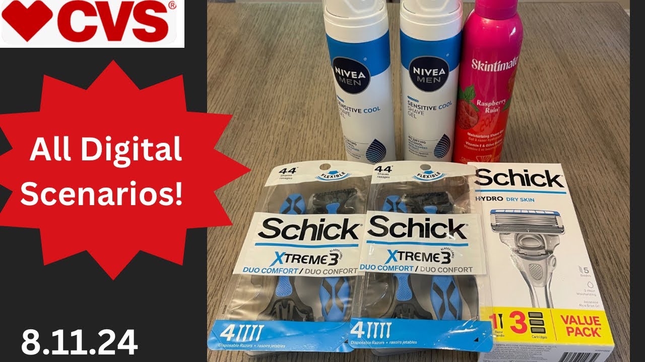 CVS Week 2 Deals 8/11/24 Cheap Shaving Products #cvsdeals - YouTube