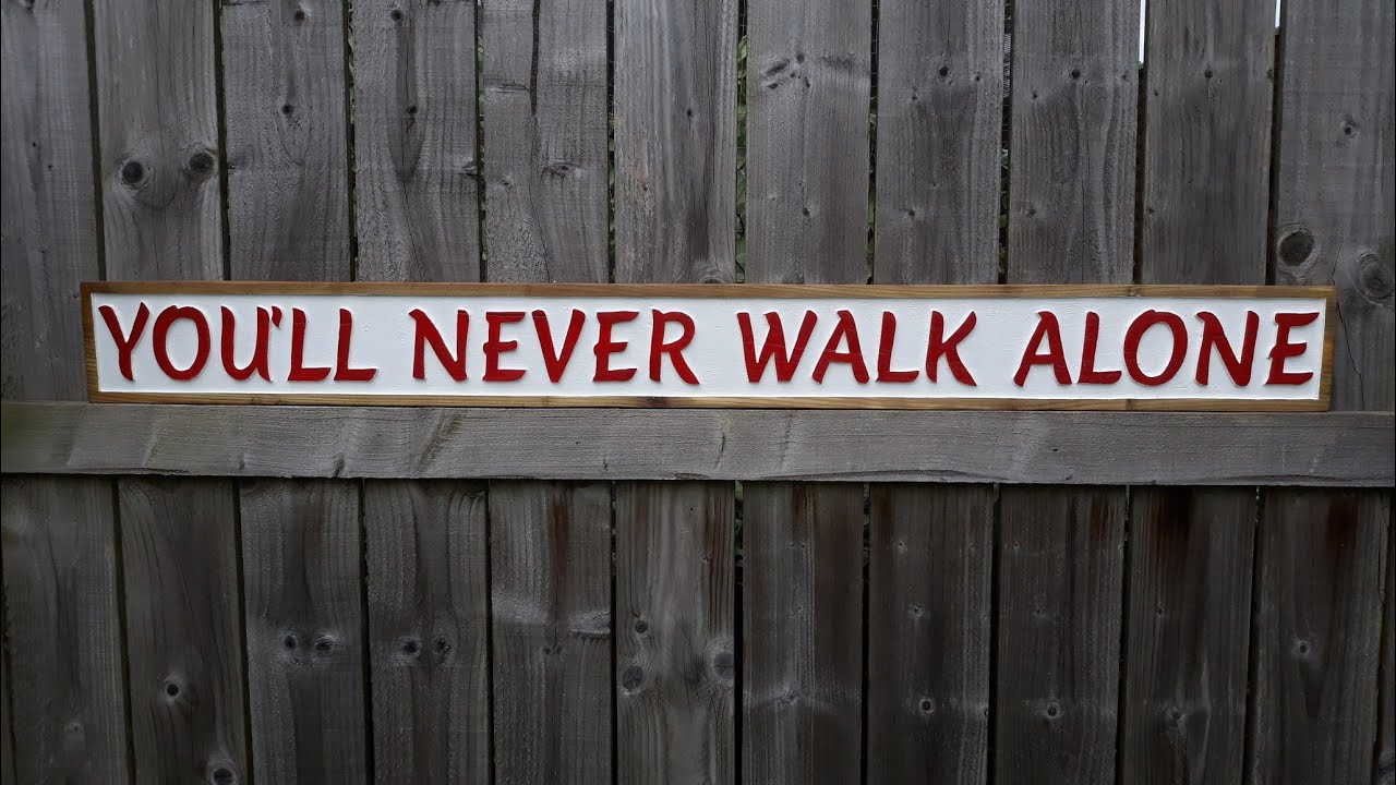 You'll Never Walk Alone plaque,Router project - YouTube