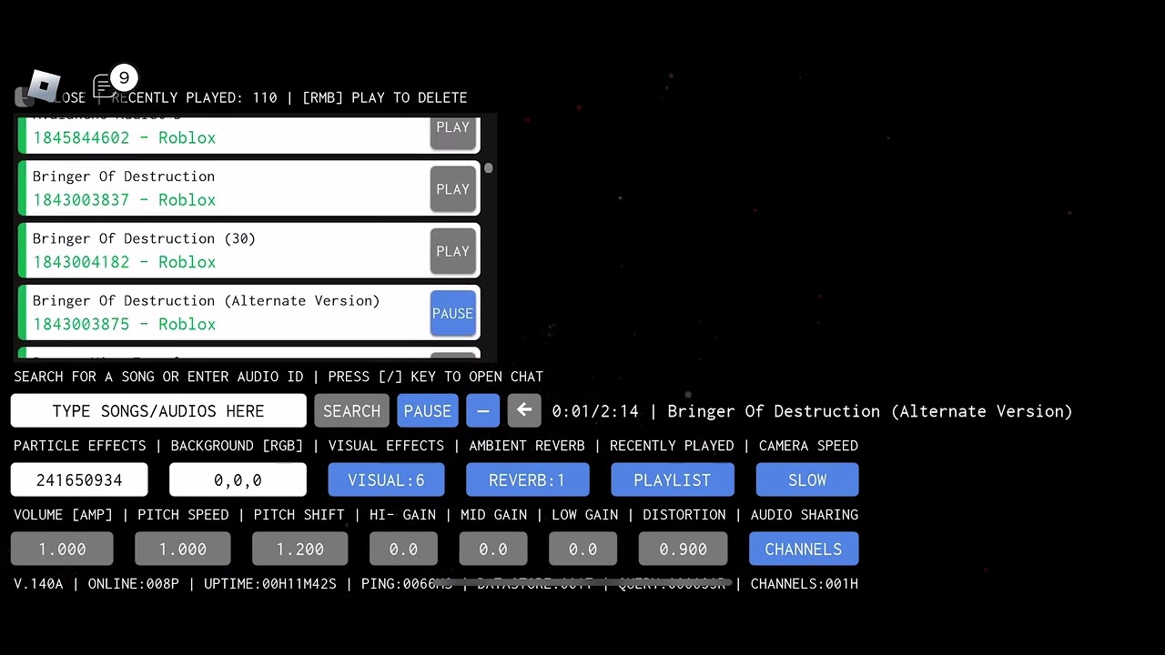 I made retro your doom theme in Audio Visualizer! (distortion and pitch ...
