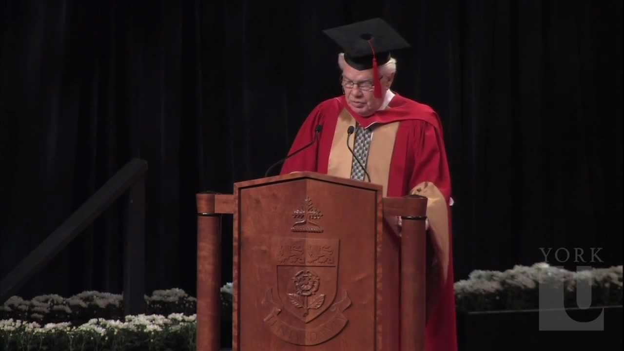 Dr. Calvin Stiller accepts an Honorary Doctorate - YouTube