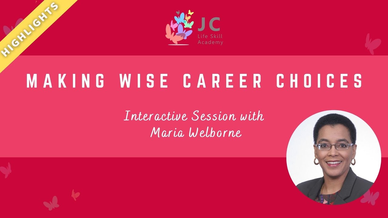 Maria Welborne on Making Wise Career Choices (Highlights) - YouTube
