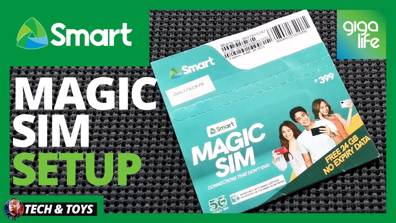 SMART MAGIC SIM PREPAID UNBOXING AND QUICK SETUP IN GIGA LIFE APP - YouTube