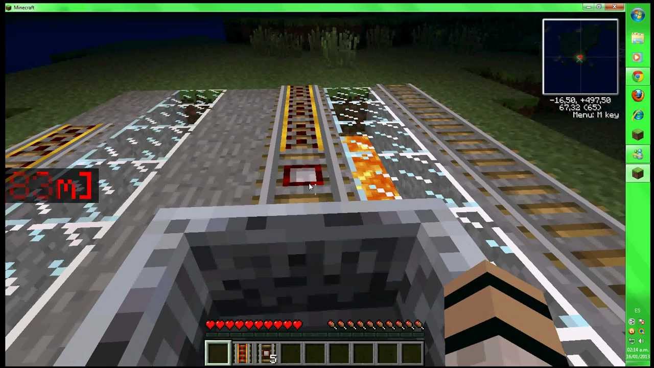 Como hacer todo tipos de vias en MINECRAFT.fheli - YouTube