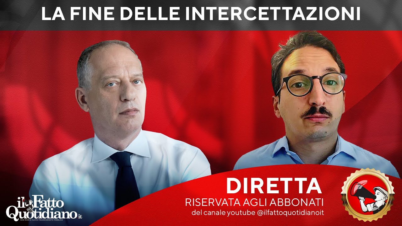 La fine delle intercettazioni. Ne parlano Peter Gomez e Giuseppe Pipitone - YouTube