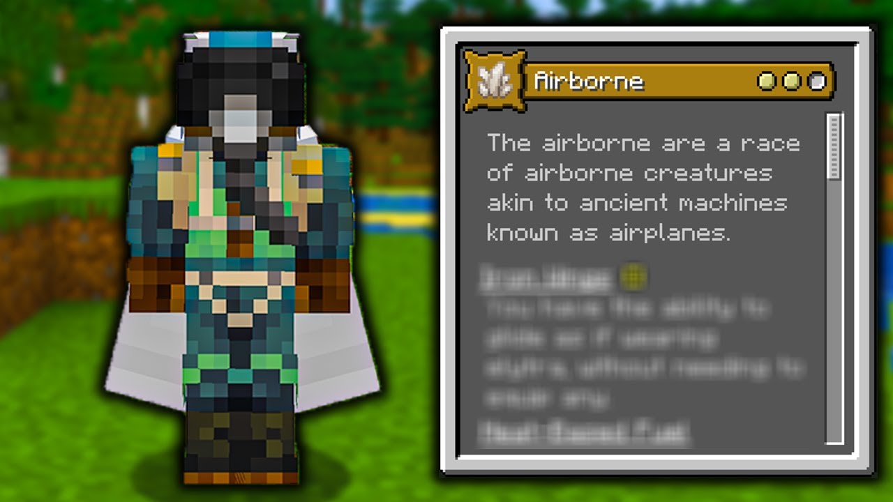 Airborne Origin - Minecraft Origins Explained (Custom Origin) - YouTube