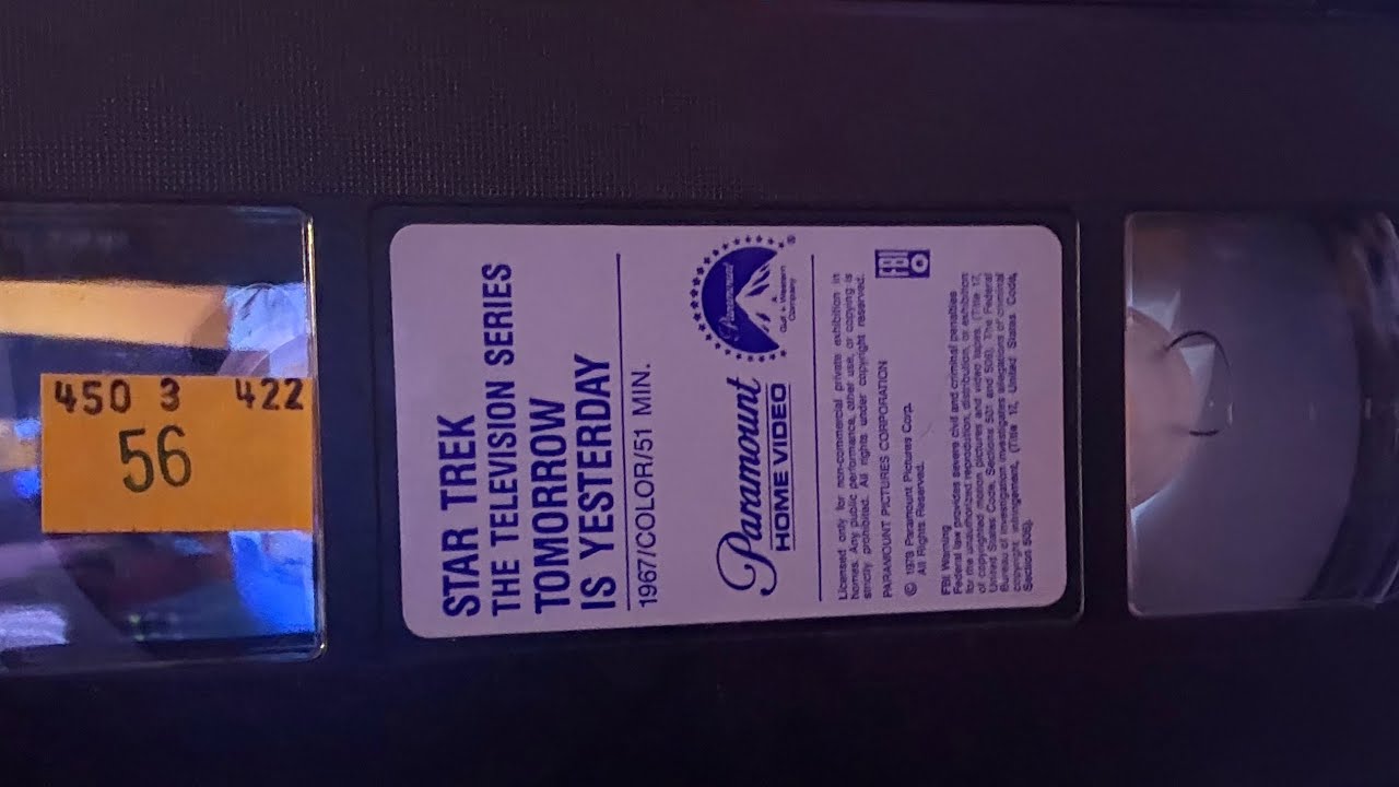 Opening To Star Trek Tomorrow Is Yesterday 1985 Vhs - YouTube