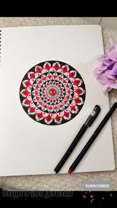 Day 22 daily mandala art series 🧿 Easy Mandala art for beginners # ...