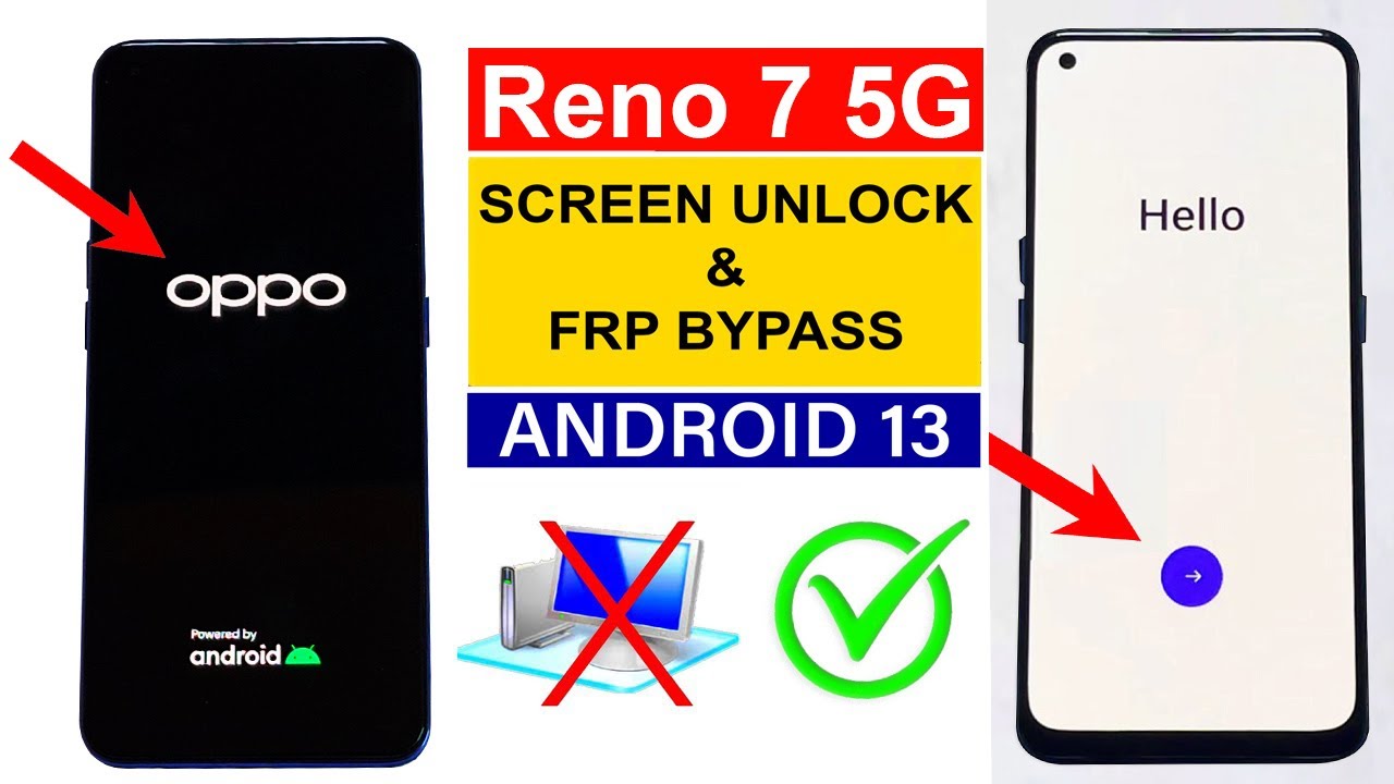 OPPO Reno 7 5G : HARD RESET & FRP Bypass (without pc) 100% working trick - YouTube