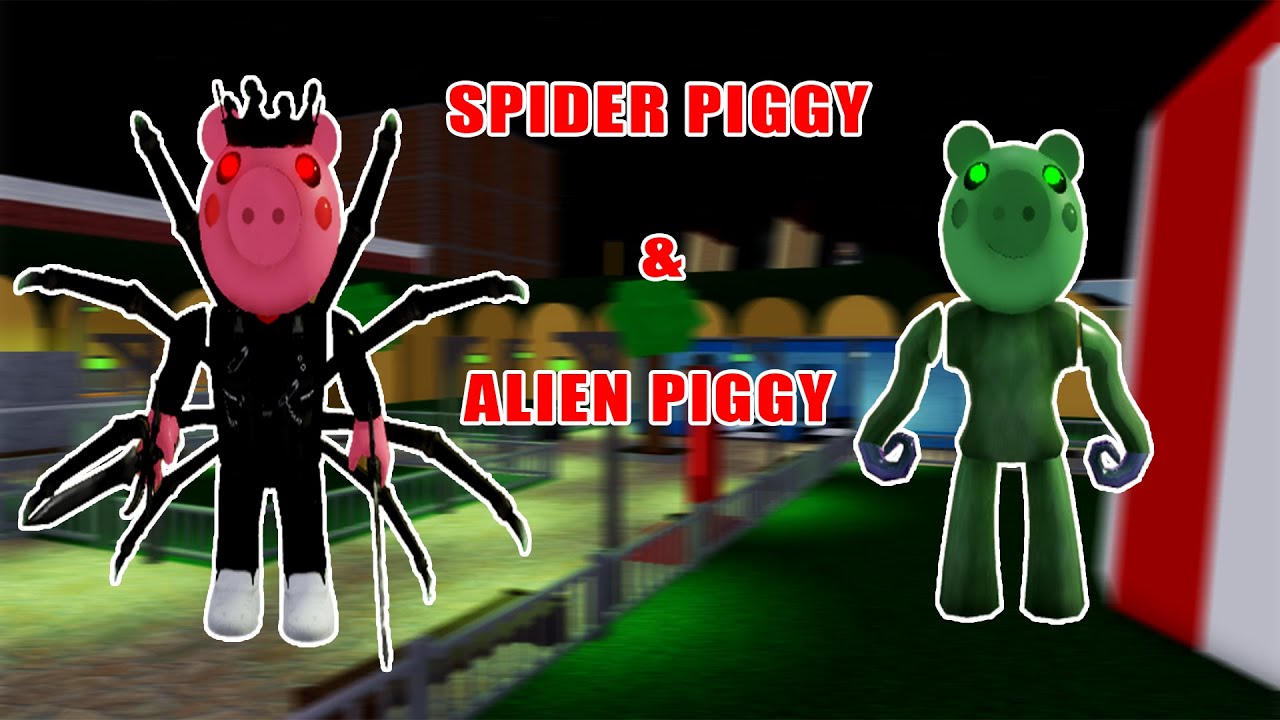 UPDATE - Alien Piggy & Spider Piggy in Find The Piggy Characters - YouTube